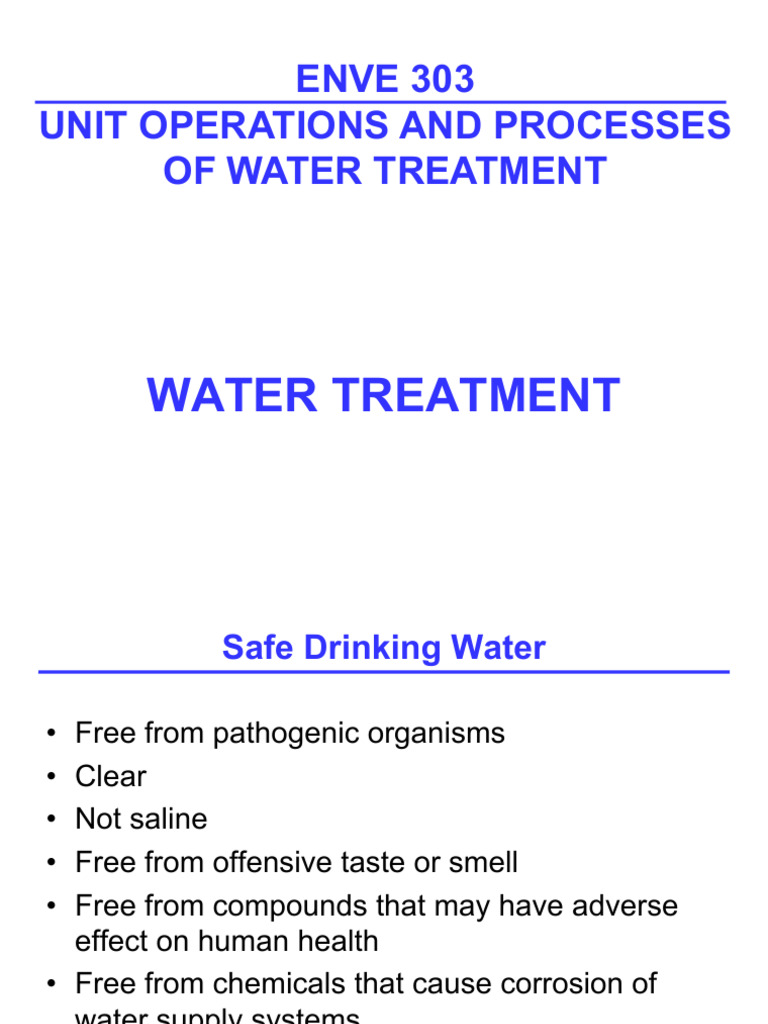 0-Introduction-2024 | PDF | Water Purification | Water