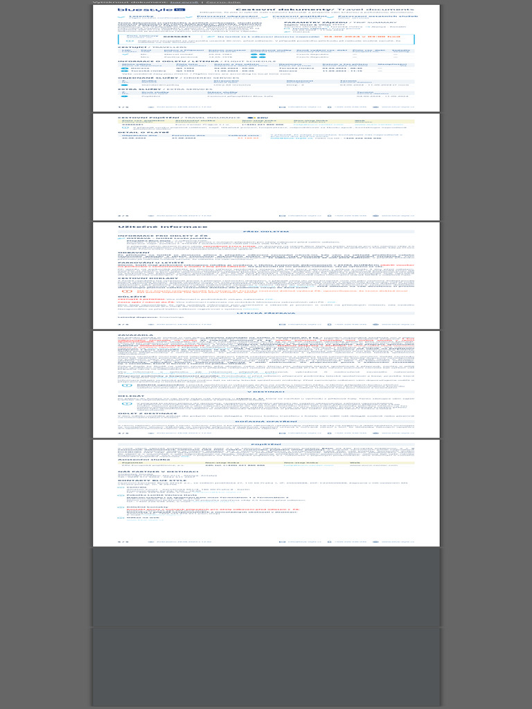 Blue Style - Cestovní Pokyny | PDF