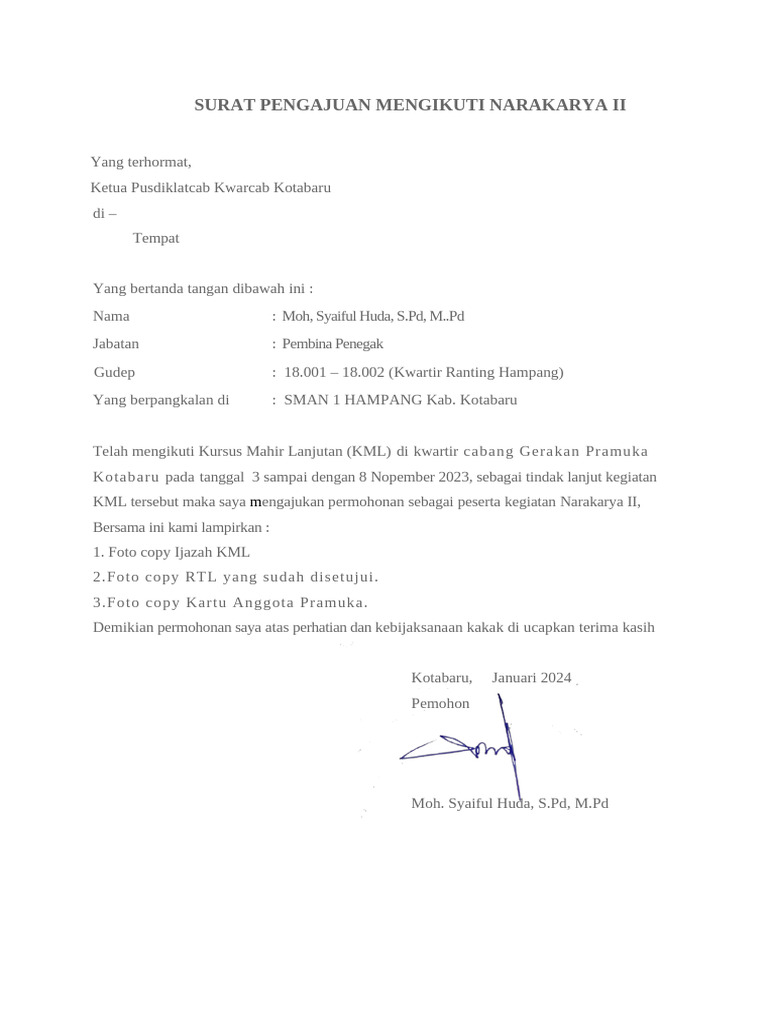 pengajuan Narakarya 2 ok | PDF