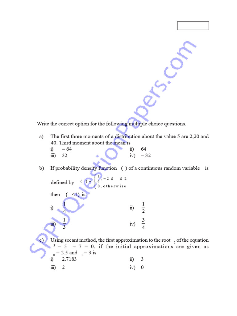 M3 paper 1 | PDF | Numerical Analysis | Applied Mathematics