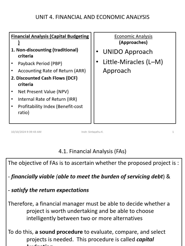 unit 4 | PDF | Net Present Value | Internal Rate Of Return