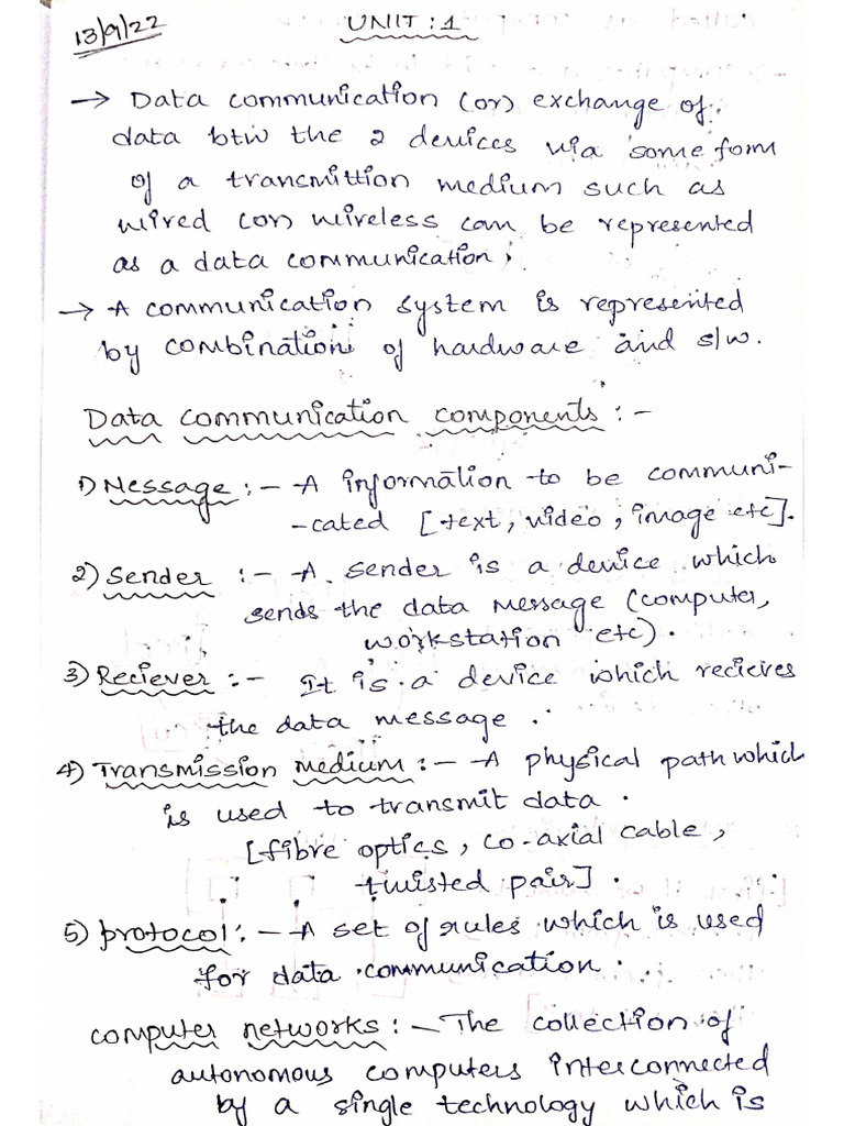CN unit 1 notes | PDF