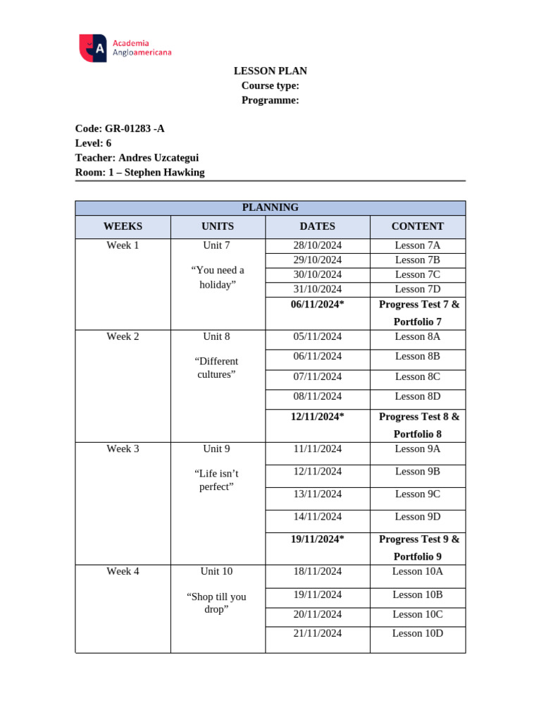 FORMATO - LESSON PLANS | PDF | Teaching | Learning
