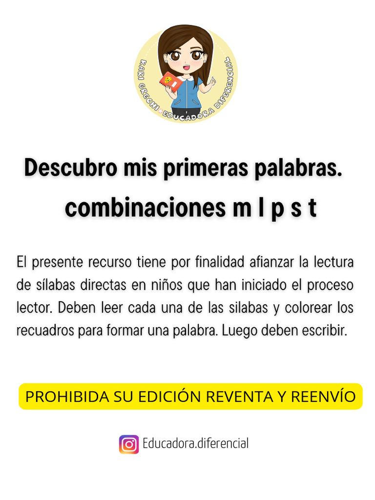Colorea y Escribe las Palabras | PDF