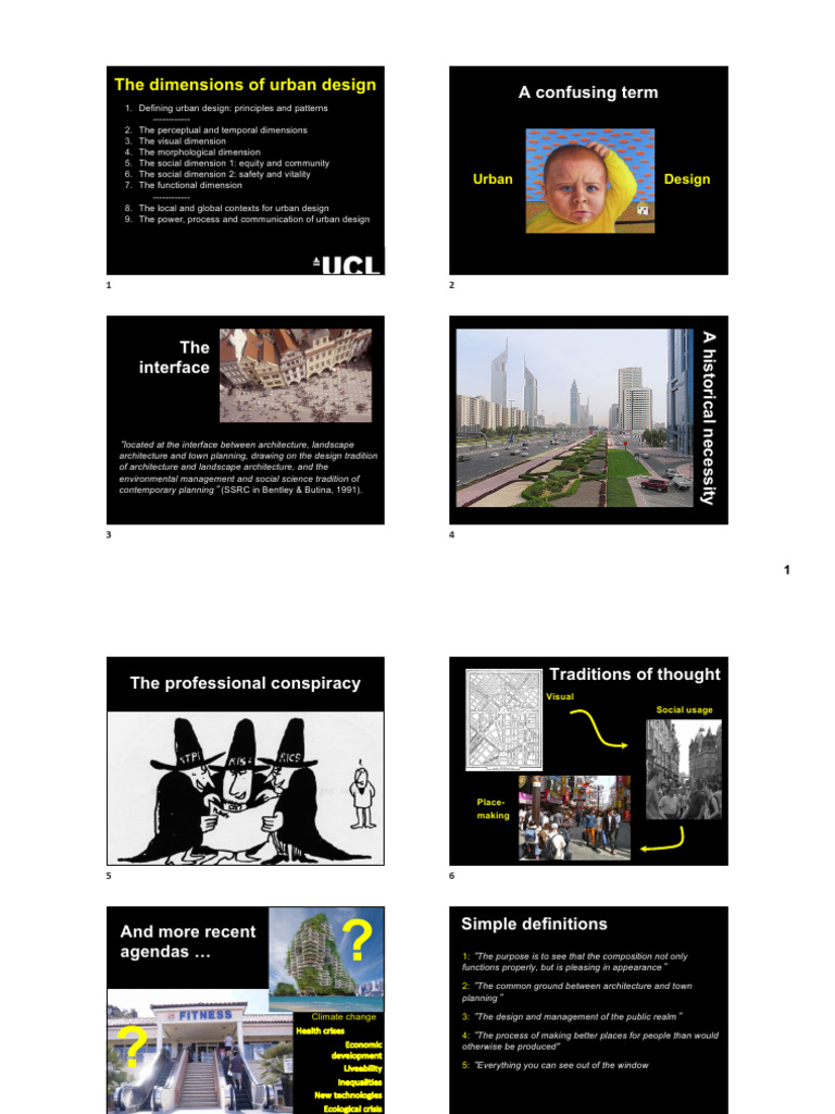 Lecture 1-Defining - Compatibility Mode | PDF | Urban Design | Urban Renewal
