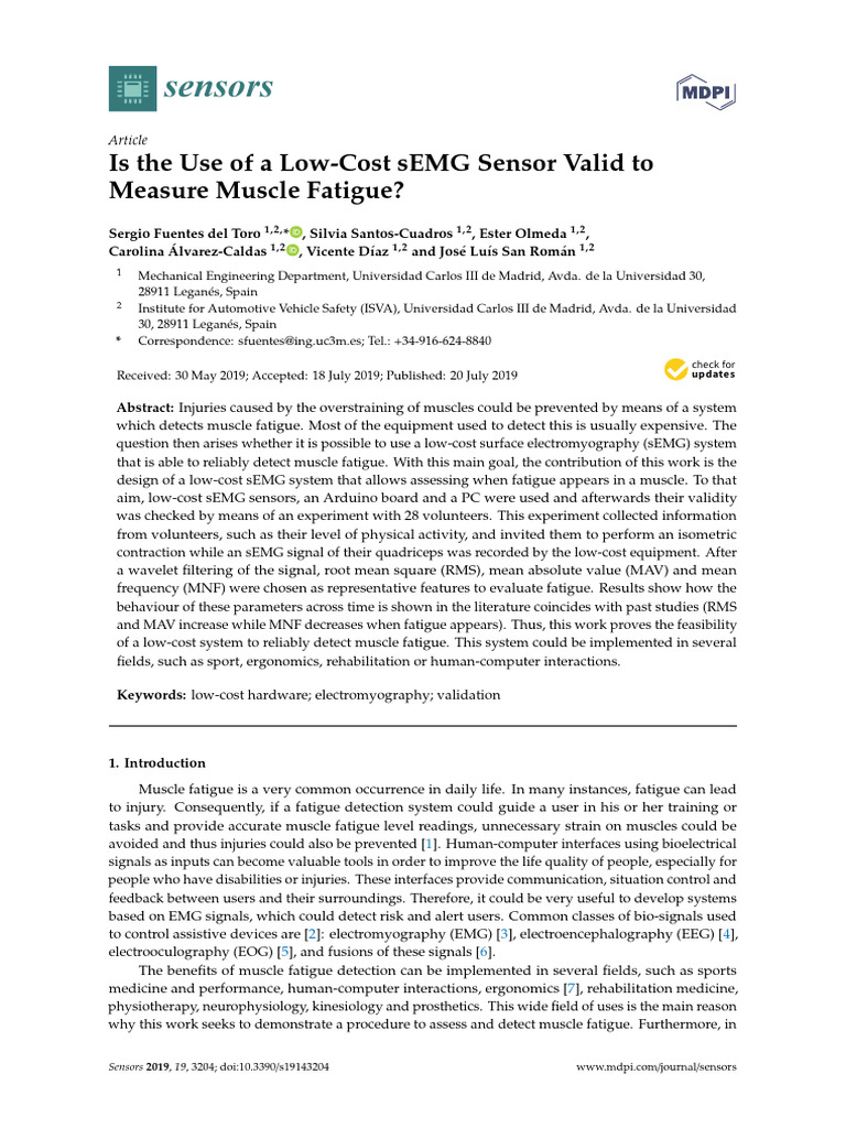 Is_the_Use_of_a_Low-Cost_sEMG_Sensor_Valid_to_Meas | PDF | Electromyography