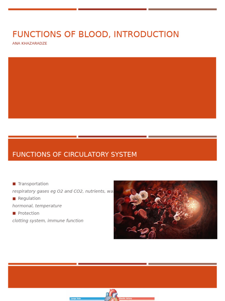 Functions of Blood, introduction | PDF