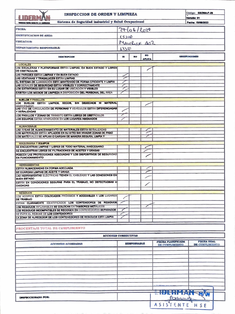 LDM 2024-06-27 Insp. Ord. Limp | PDF
