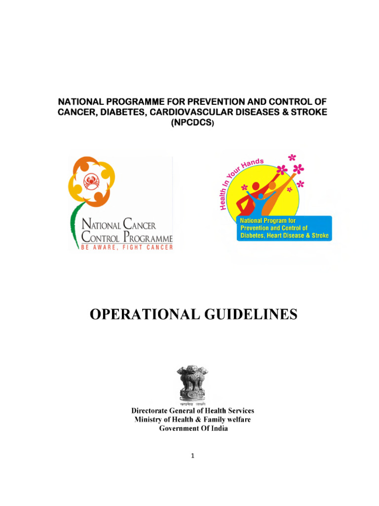 Operational Guideline NPC Dcs | PDF | Non Communicable Disease | Cardiovascular Diseases