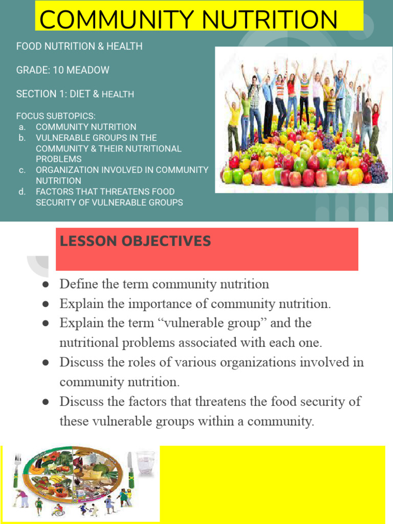 Community Nutrition | PDF