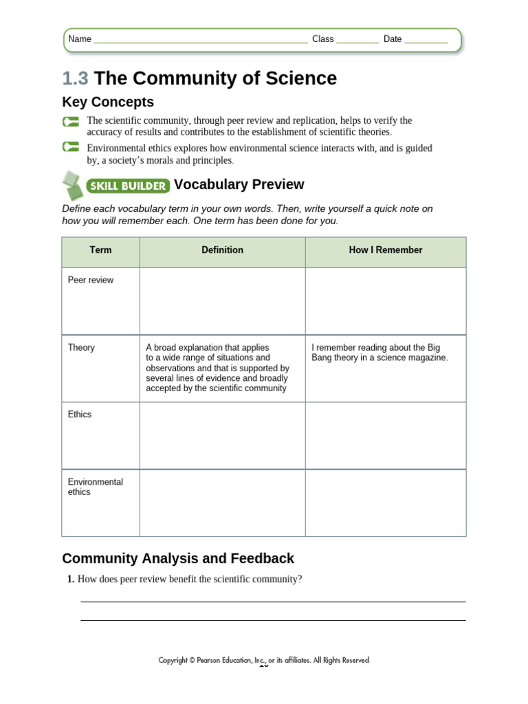 Envsci11 C01 WS 04 | PDF | Science | Theory