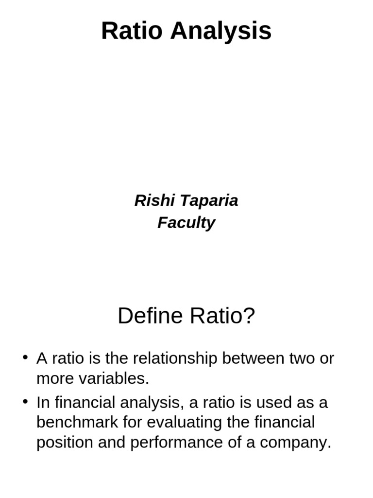 Comprehensive Guide to Ratio Analysis | PDF | Debt | Price–Earnings Ratio