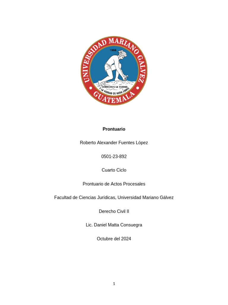 Prontuario de Actos Procesales en Derecho Civil | PDF | Condominio ...
