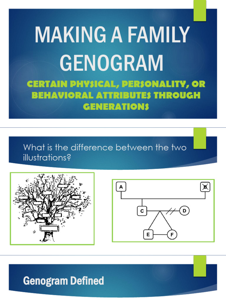 Making Family Genogram | PDF