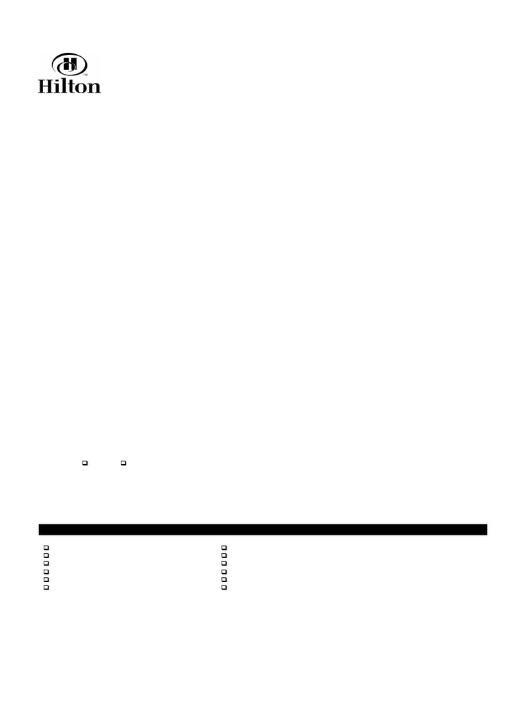 Hilton Job Application Form for Employment (1) | PDF | Employment | Felony