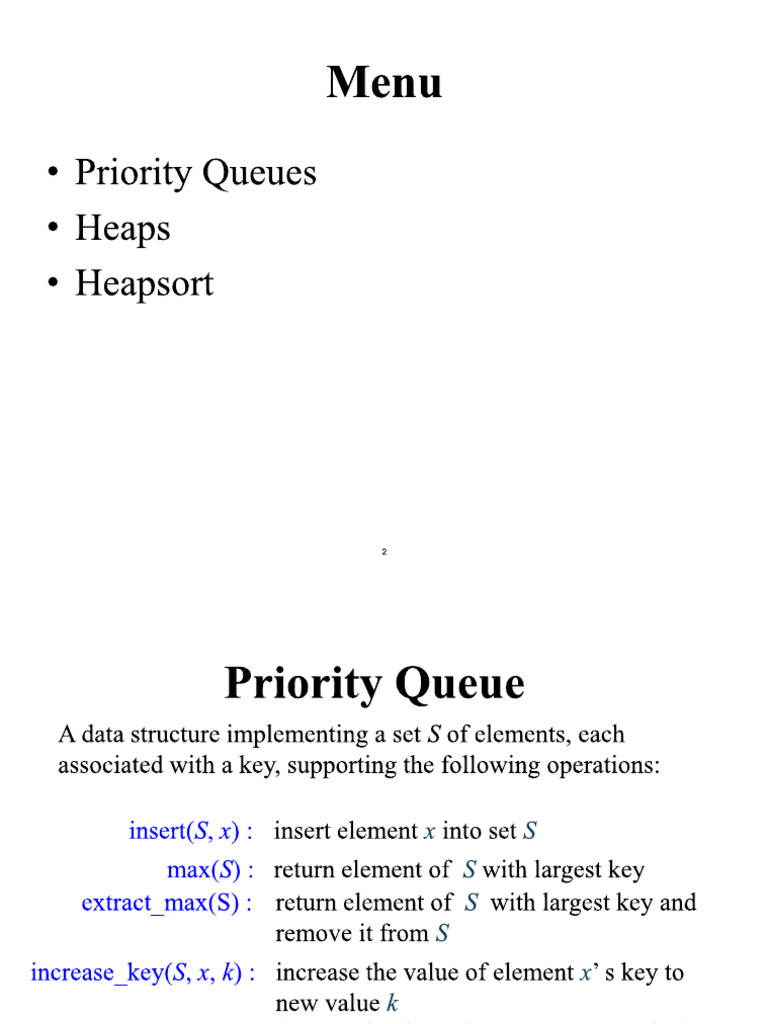 Priority Queue | PDF