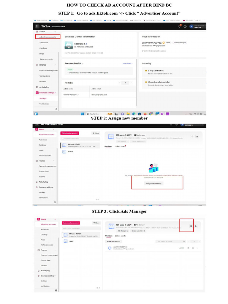 How To Check Ad Account After Bind BC 2 | PDF