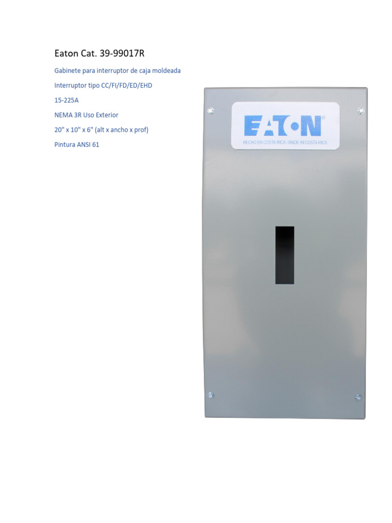 Eaton Cat. 39-99017R | PDF