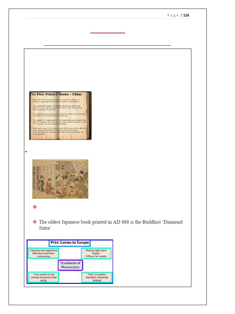 Evolution of Print Culture in History | PDF | Books | Printing