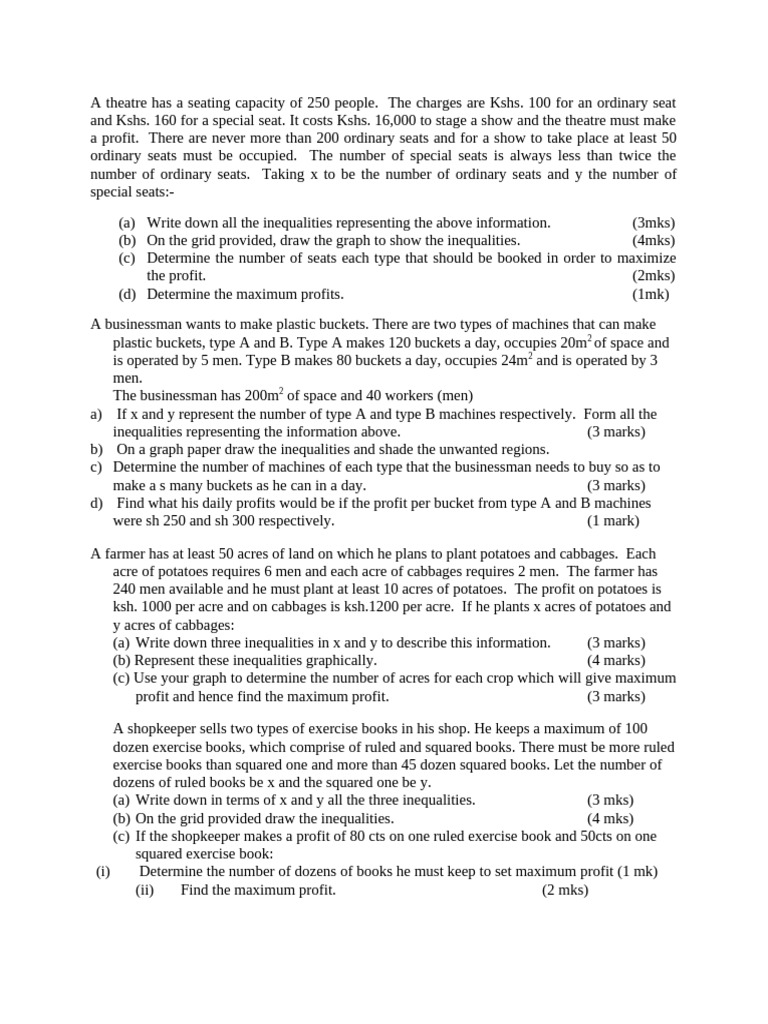 Linear Programming | PDF | Sheep | Truck Linear Programming | PDF | Sheep | Truck
