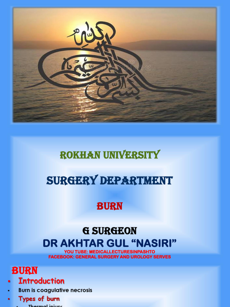 8th Lec 3s2 Burn | PDF | Burn | Sepsis