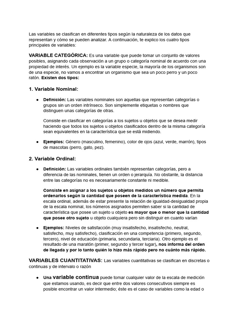 Resumen de Metodología Cuantitativa de La Investigación | PDF | Nivel de medida | Cuantil