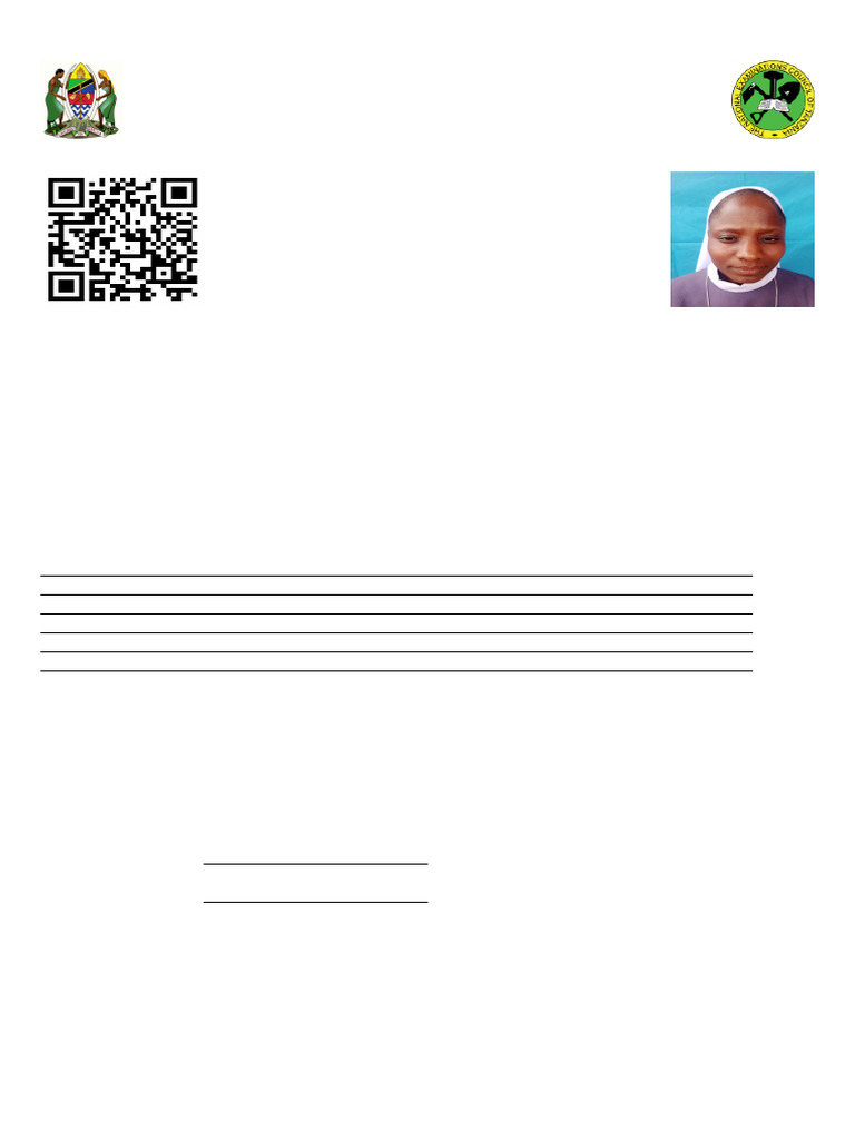 National Examinations Council of Tanzania Entry Form For Csee 2024 ...