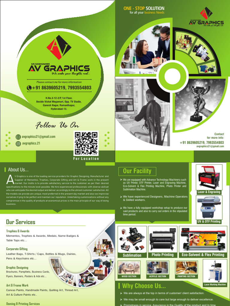 AV Graphics Brochure Compressed | PDF | Printer (Computing) | Communication Design