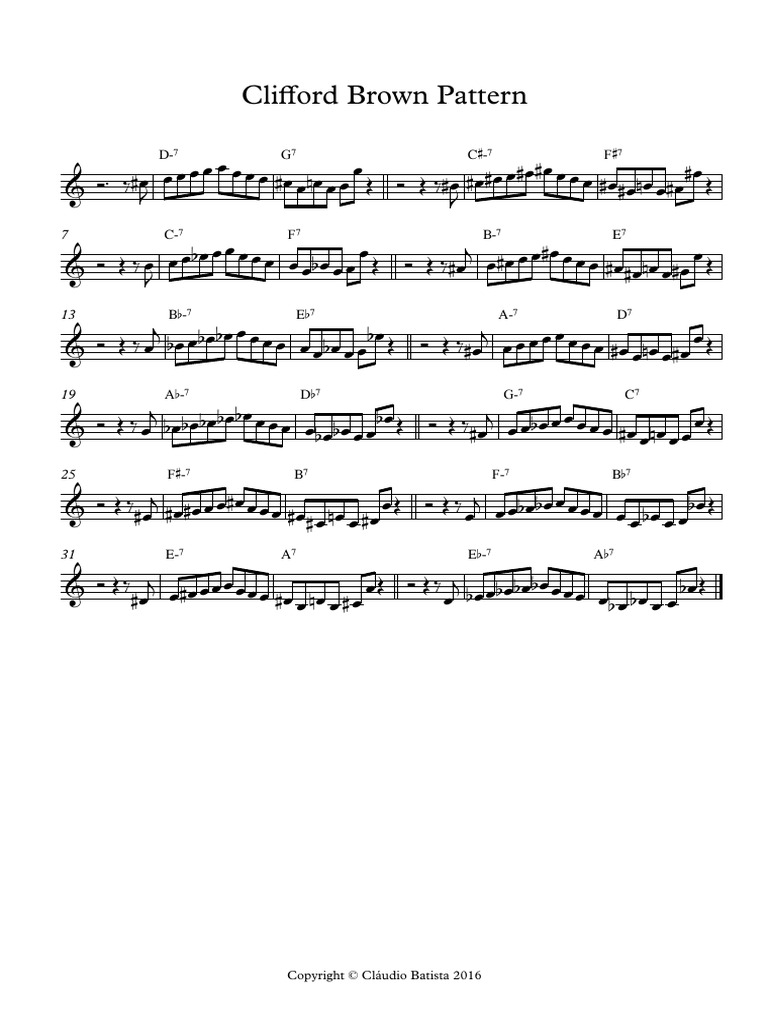 Clifford Brown Pattern | PDF