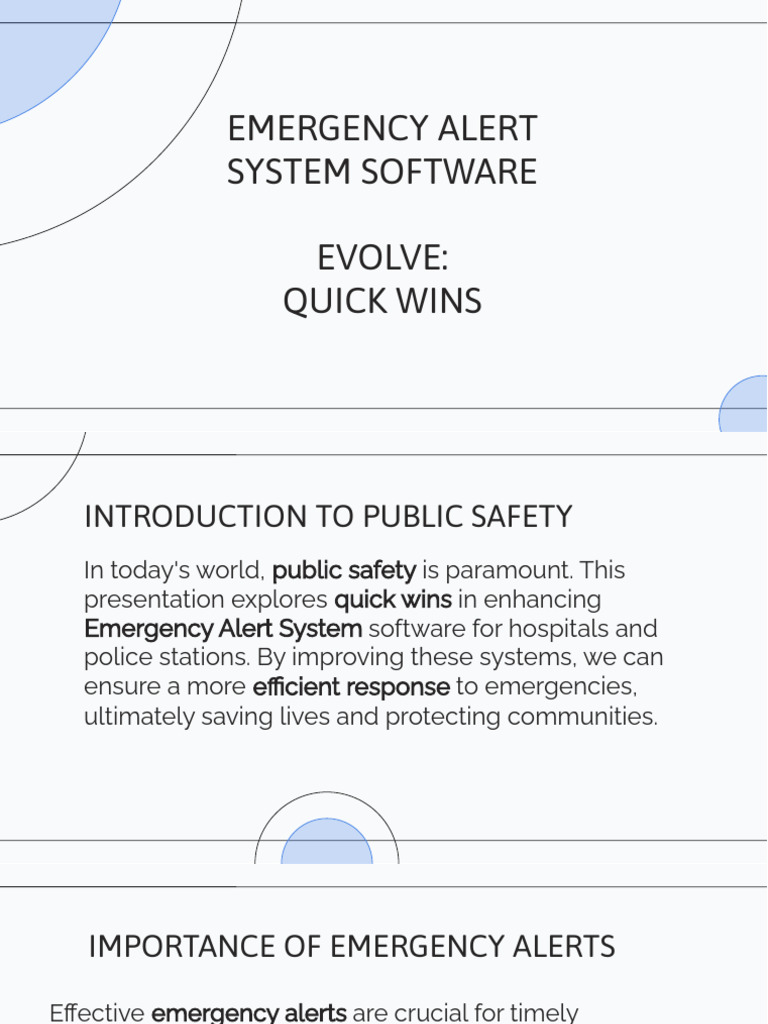 Slidesgo Enhancing Public Safety Quick Wins in Emergency Alert System ...