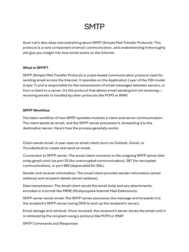Smtp Pdf Transport Layer Security Internet Architecture