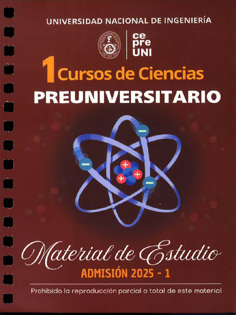 Libro 1 Cepre Uni 2025 1 V | PDF | Matemáticas