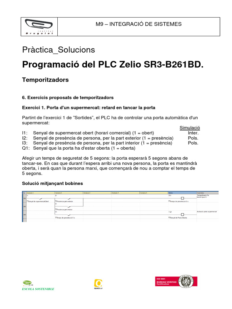 2.-ZELIO TEMPORITZADORS_SOLUCIONS | PDF