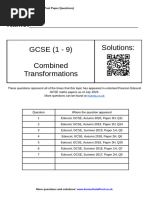 Reverse Mean Past Paper Questions | PDF
