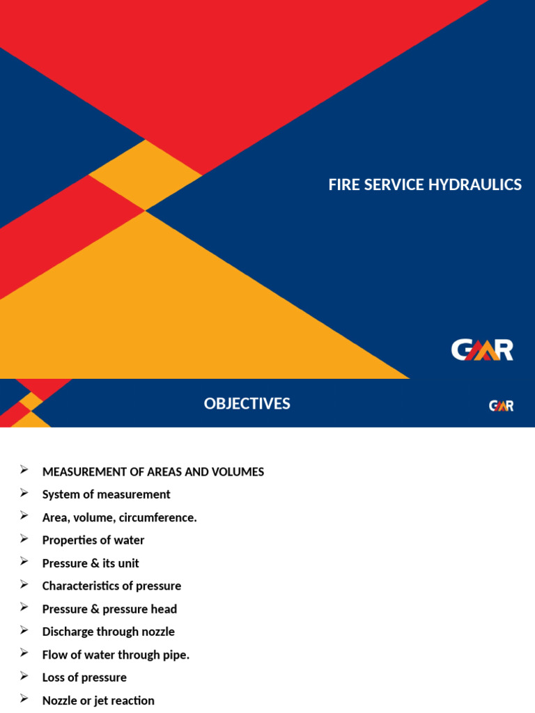Fire Service Hydraulics Overview | PDF | Area | Pressure