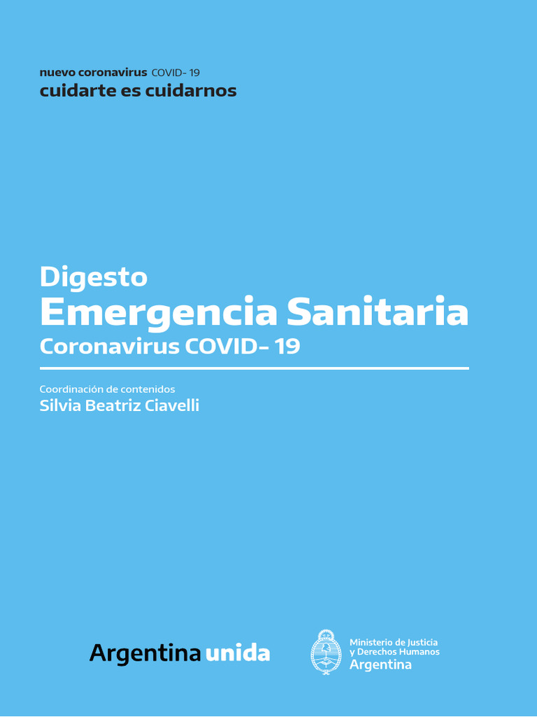 Digesto Emergencia Sanitaria Coronavirus | PDF | Gobierno