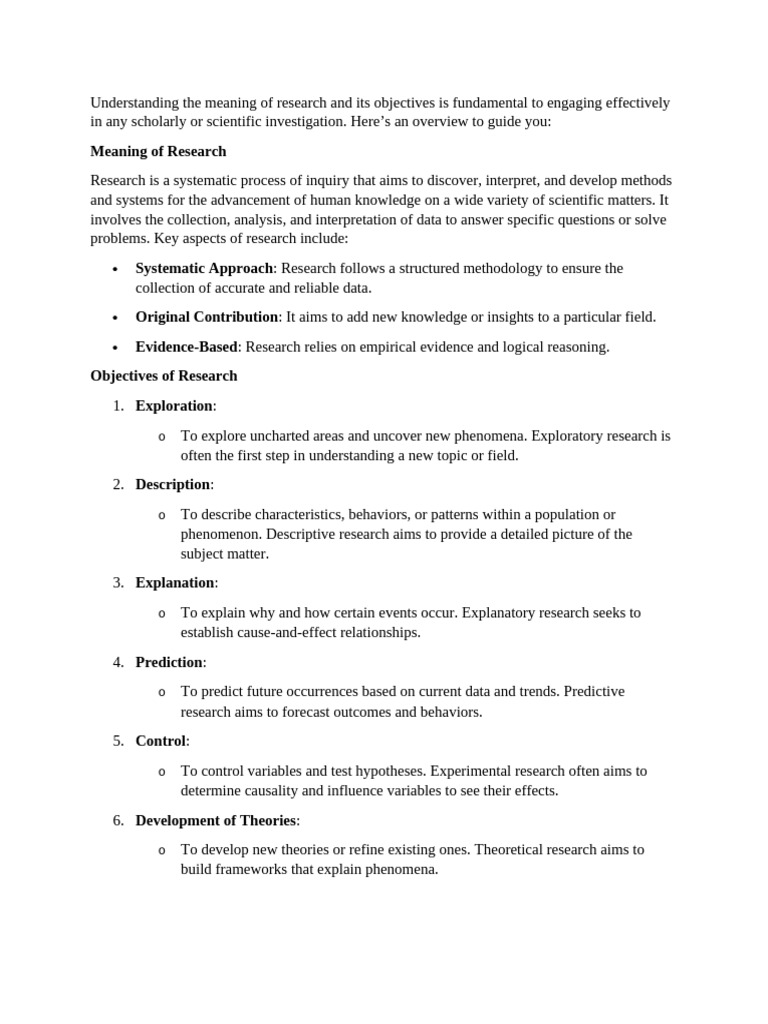 L1-Meaning_Objective_types of Research | PDF | Motivation | Motivational