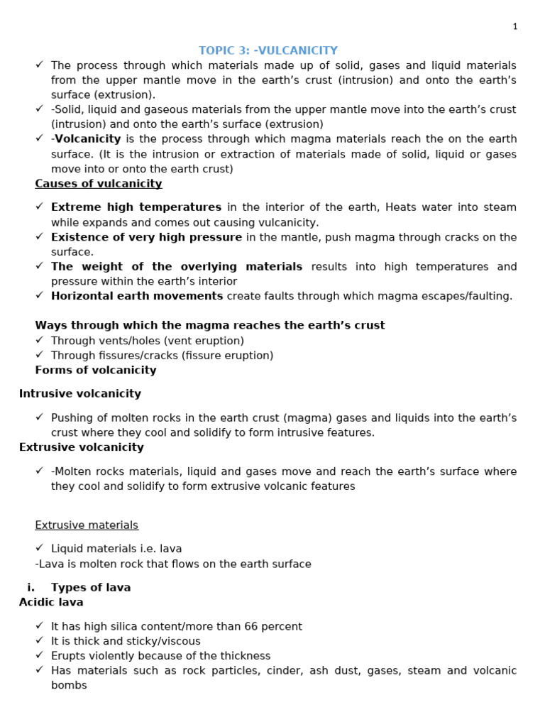 10.VULCANICITY | PDF | Volcano | Lava