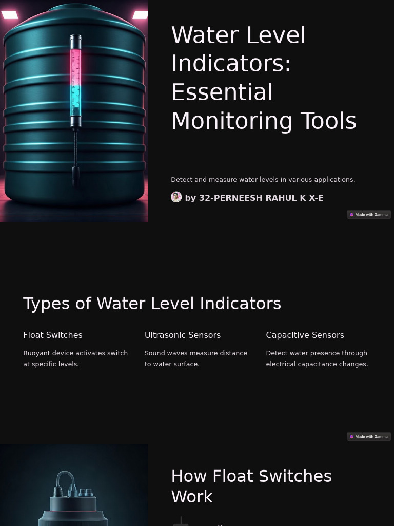 Water Level Indicators Essential Monitoring Tools | PDF | Water ...