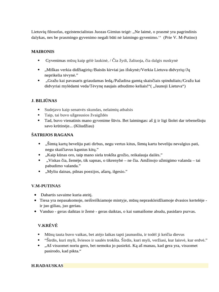 Didžiosios Citatos | PDF