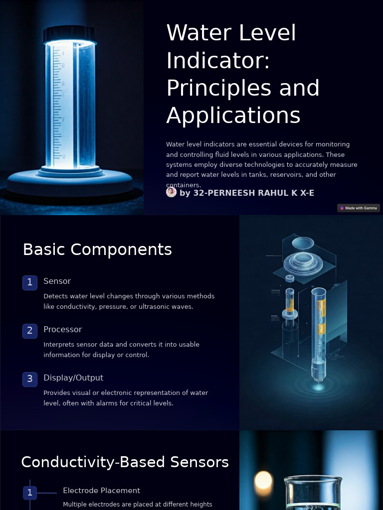 Water-Level-Indicator-Principles-and-Applications | PDF | Sensor ...