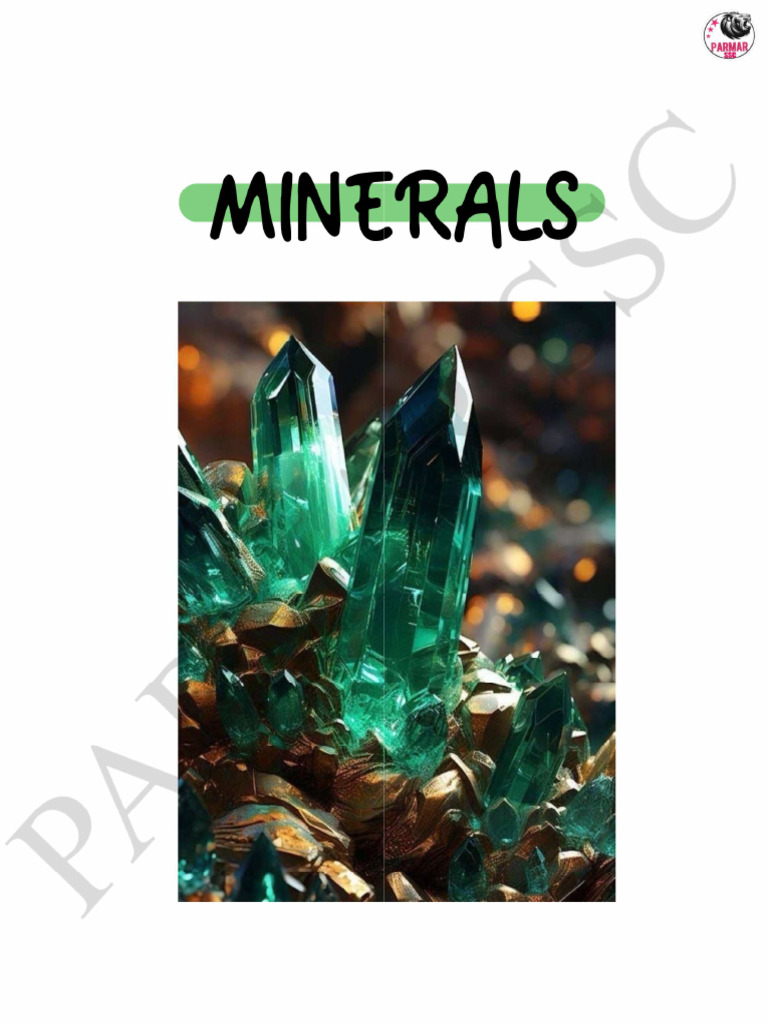Minerals Notes in English @Mr_aditya_sir | PDF