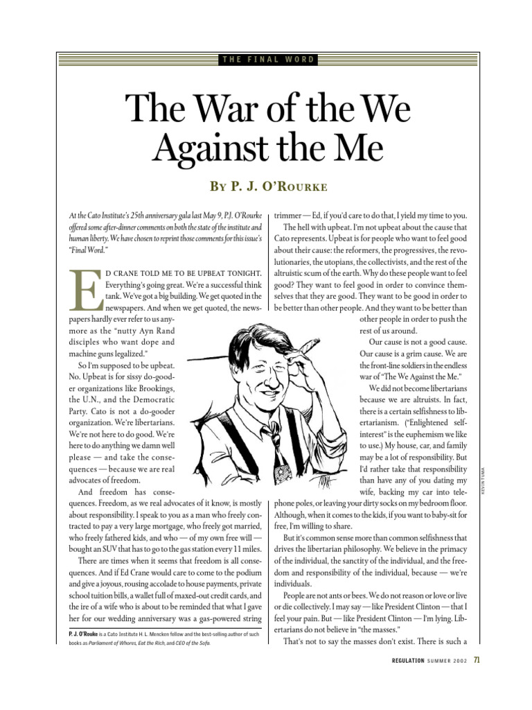 The War of The We Against The Me | PDF