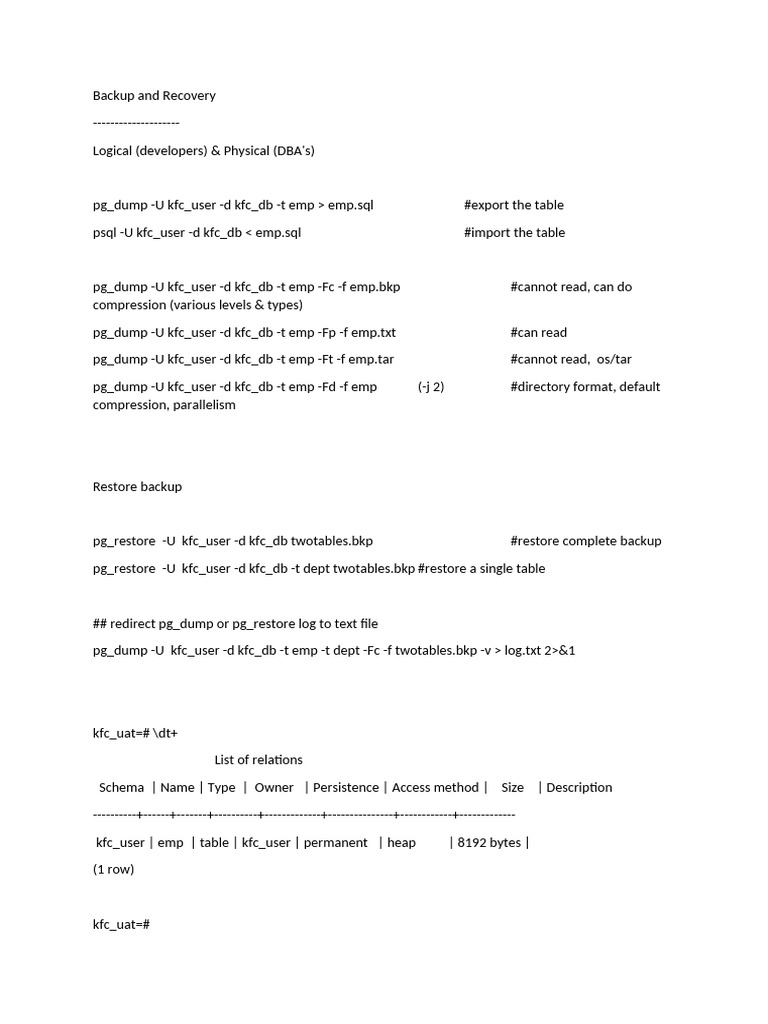 Backup and Recovery | PDF | Computer Programming | Software Design Backup and Recovery | PDF | Computer Programming | Software Design