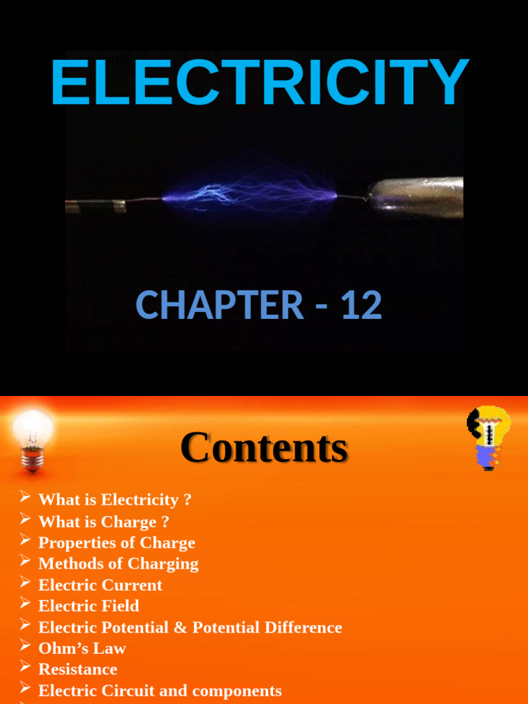Class 10, Chapter-Electricity | PDF | Voltage | Electric Charge