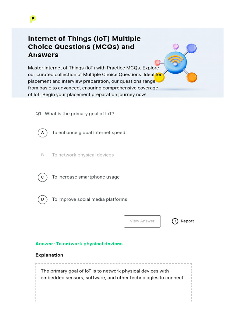 150+ 1_Internet of Things (IoT) Multiple Choice Questions (MCQs) | PDF ... 150+ 1_Internet of Things (IoT) Multiple Choice Questions (MCQs) | PDF ...