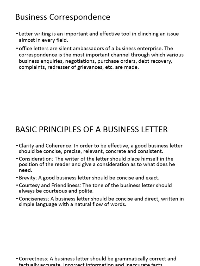 Principles of Effective Business Correspondence | PDF | Memorandum