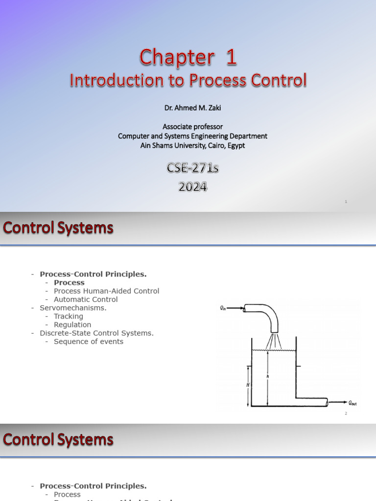 CSE271s Lect6 Chapter 1 Components | PDF | Control Theory | Linearity