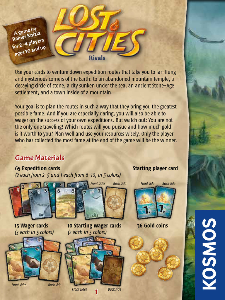 Lost-Cities-Rivals-Manual | PDF | Auction | Games Of Chance