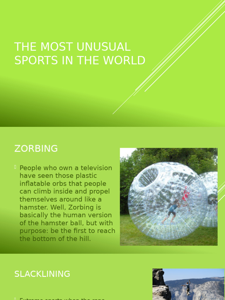 Unusual Sports Around the World | PDF
